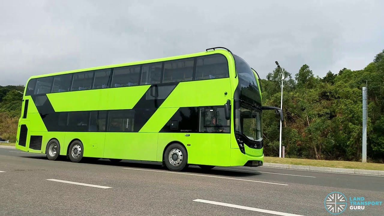 3-Door ADL Enviro500 on road test in Zhuhai - YouTube