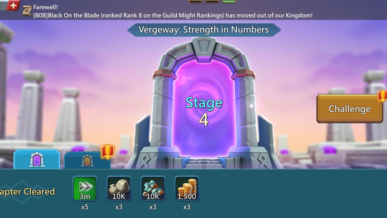 Vergeway: Strength in Numbers Stage 4| Vergeway Chapter Cleared| Lords ...