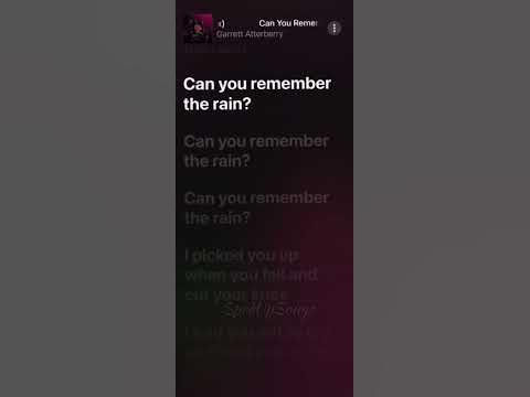 Can You Remember The Rain (Sequence Remix) Sped Up - Garrett Atterberry - YouTube