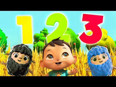 Learning to Count with Colorful Sheep - Ba Ba Black Sheep | Lellobee 🐝 | Nursery Rhymes