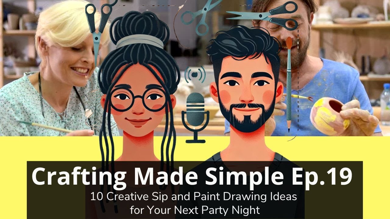 10 Creative Sip and Paint Drawing Ideas for Your Next Party Night - YouTube