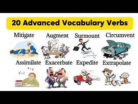 20 Action Verbs Advanced Vocabulary with Meanings ||#englishvocabulary ...