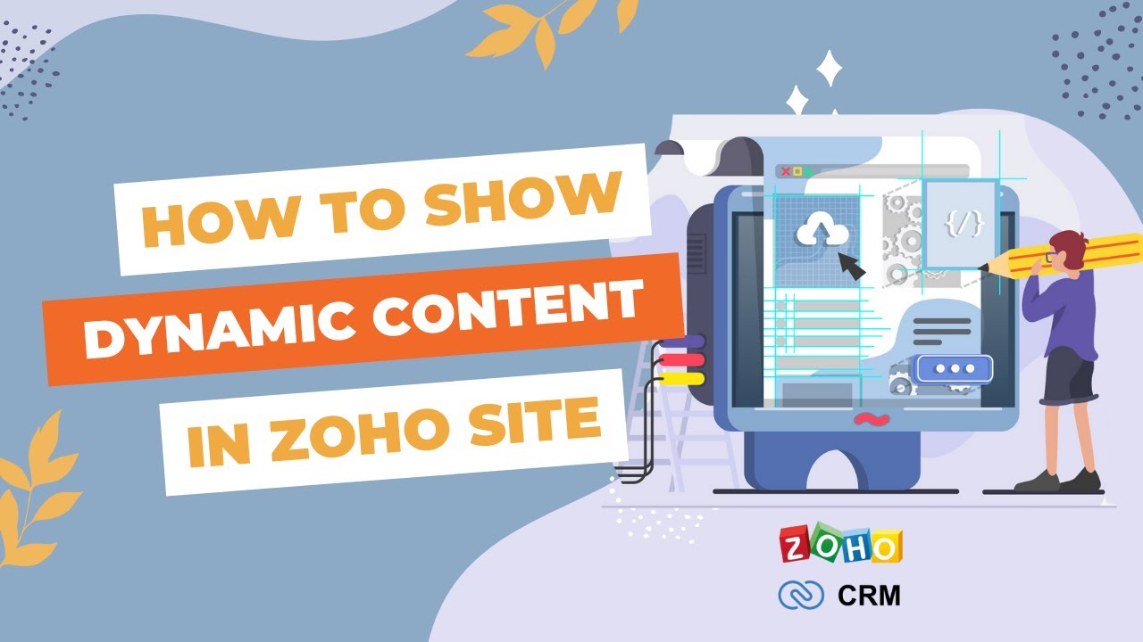 How to Show Dynamic Content in Zoho Site - YouTube