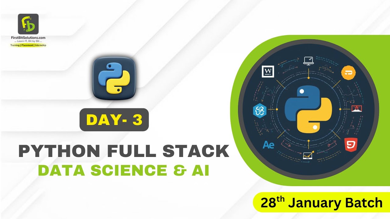 Python Full Stack Data Science | Day 3 | 28th January 2026 Batch ...