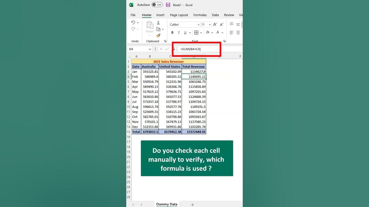 How to Use the FORMULATEXT Function in Excel - YouTube