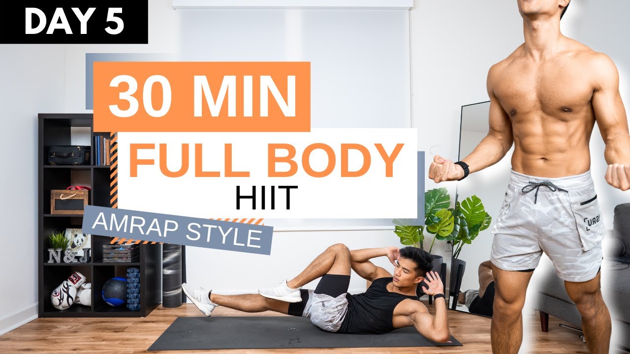 INTENSE BODYWEIGHT INTERVAL TRAINING AT HOME! - DAY 5 - 2021 Workout ...