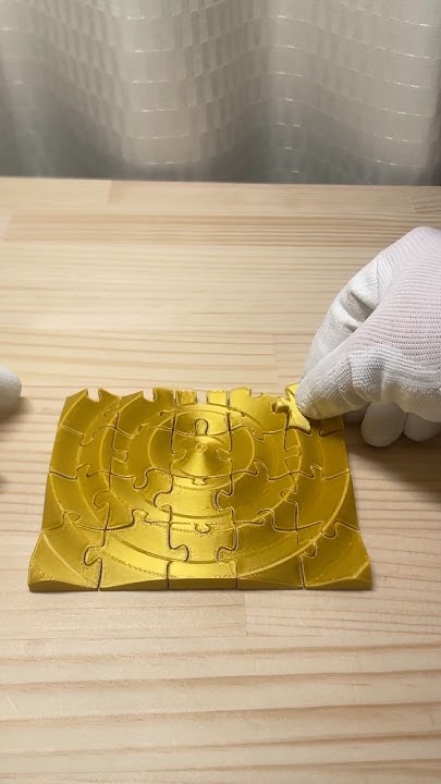 3D Printed Wave Puzzle - YouTube