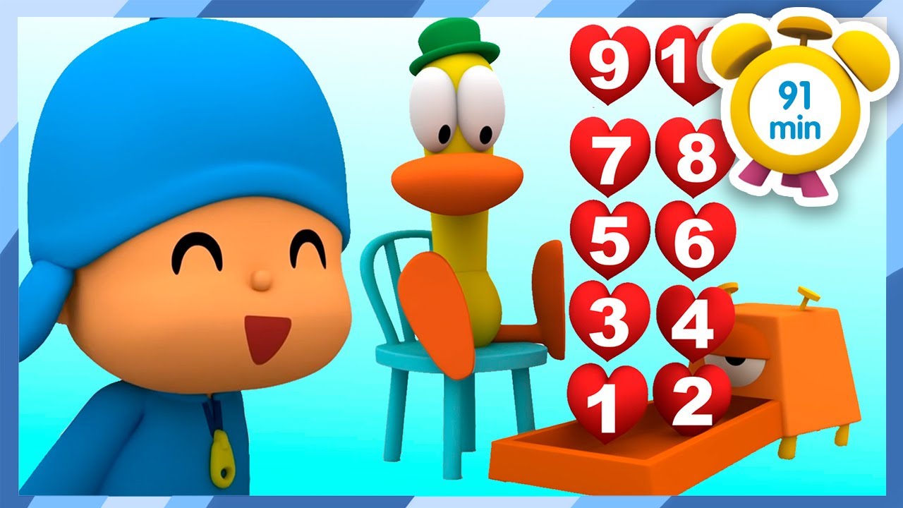 🔢 POCOYO in ENGLISH - Learn NUMBERS [91 min] Full Episodes |VIDEOS and ...