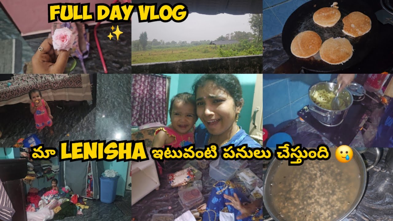 Daily vlogs ️ || మా lenisha పాప మామూలుగా హడావుడి చేయడం లేదు || - YouTube