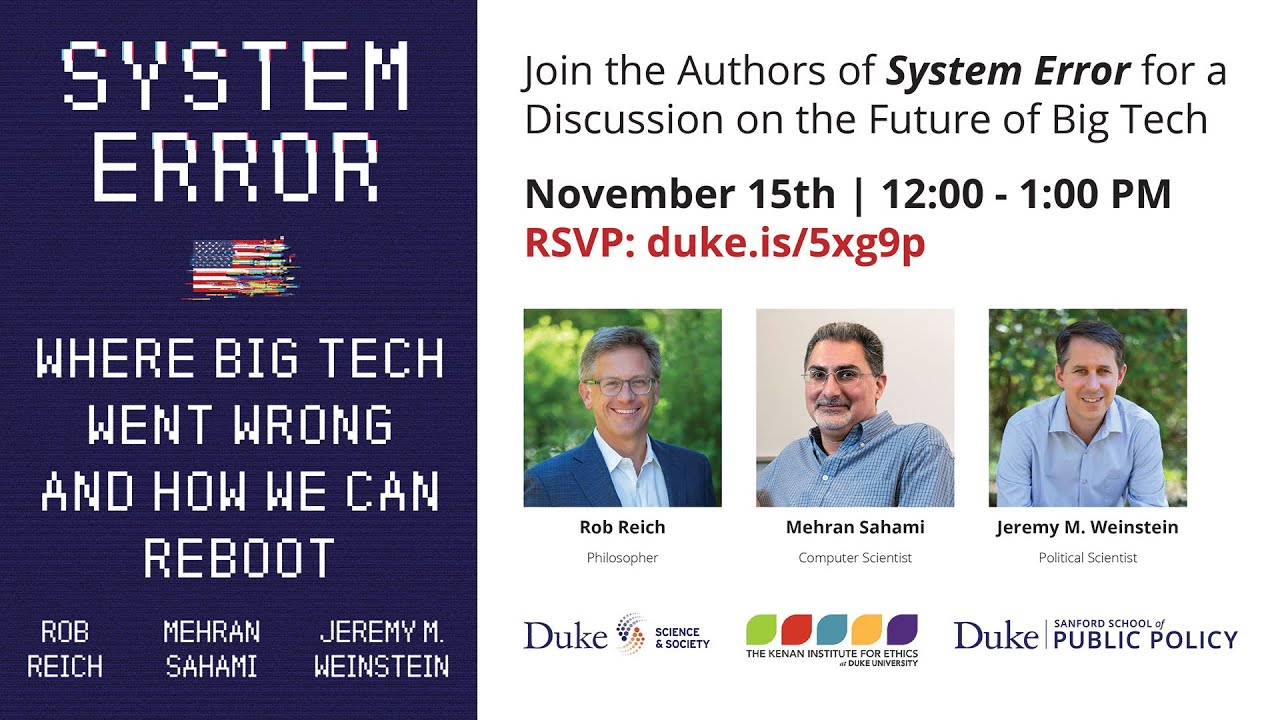 System Error: Where Big Tech Went Wrong and How We Can Reboot - YouTube