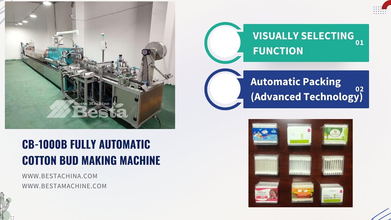 CB-1000B Automatic Cotton Bud Machine with Automatic Packing System ...
