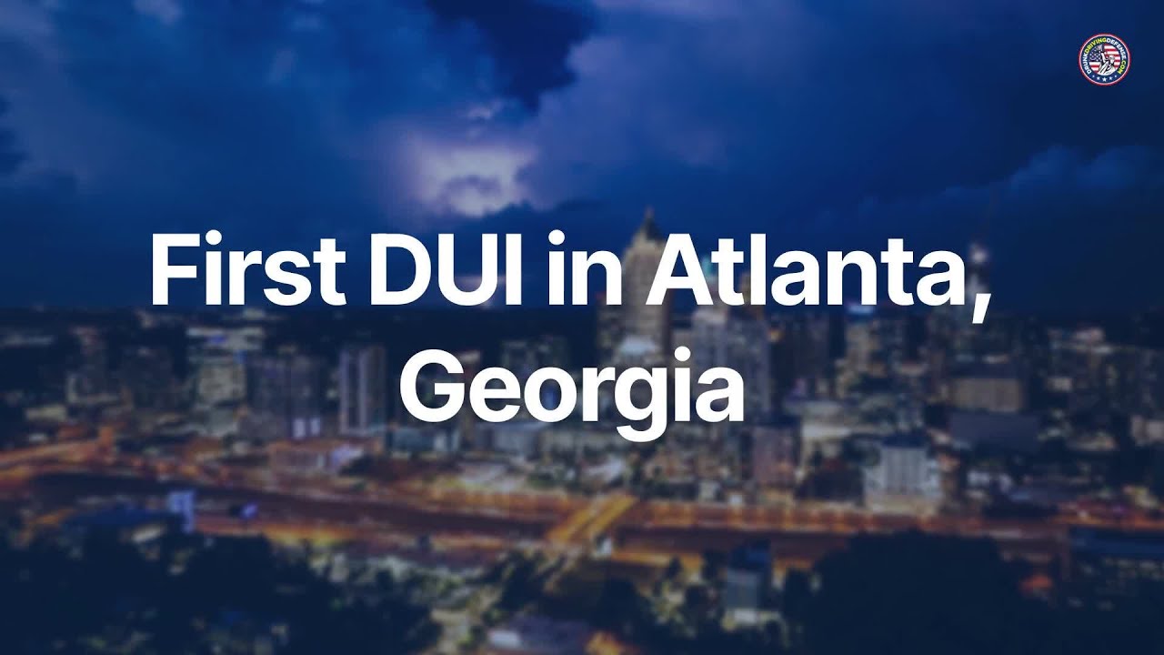 First DUI in Atlanta, Georgia - YouTube
