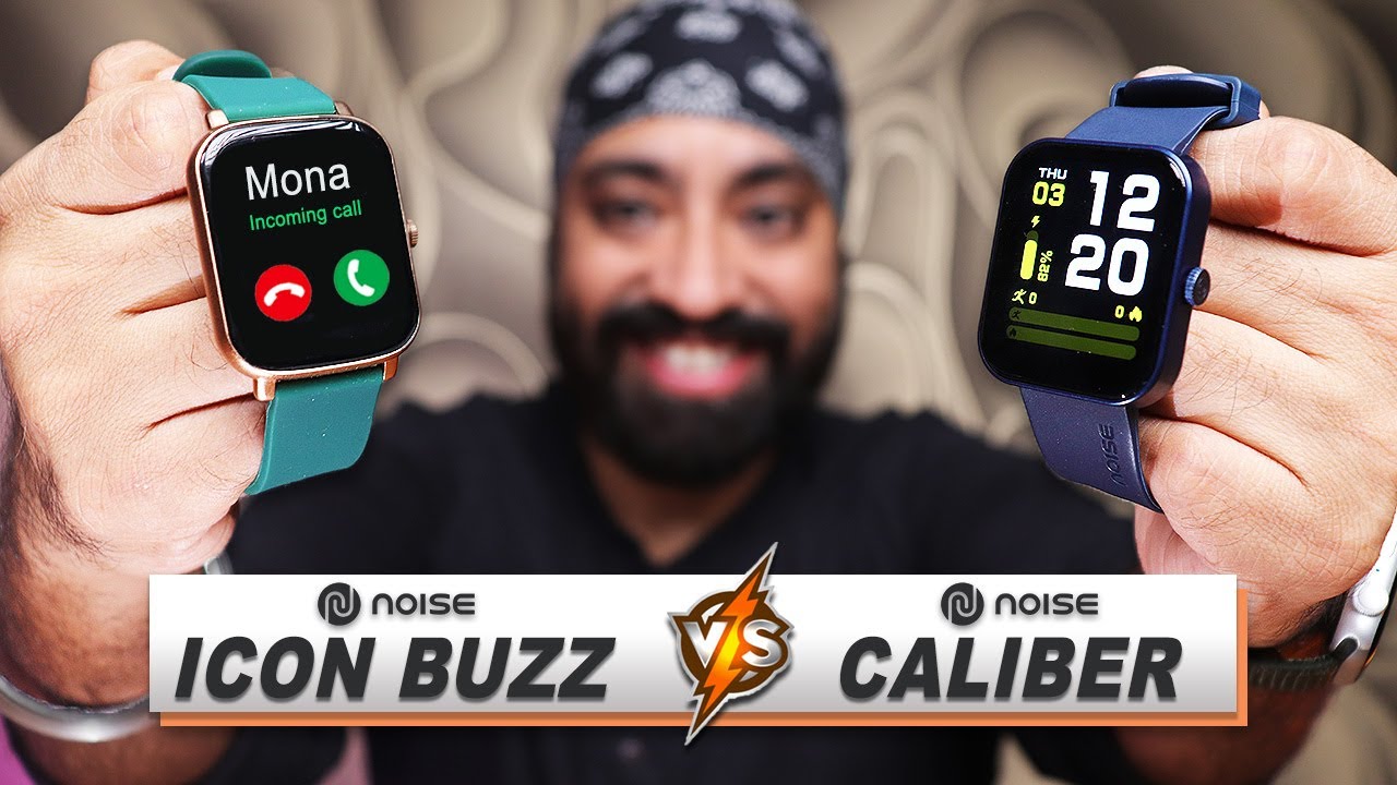 Noise Colorfit Icon Buzz vs Noise Colorfit Caliber COMPARISON | So ...