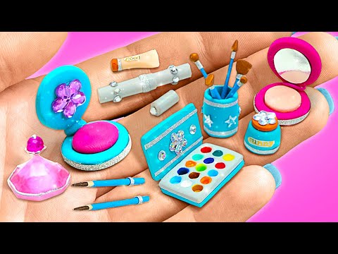 Como fazer roupas de boneca da moda/ Como fazer a roupa rosa brilhante da Ariel 👑 ✨ 💄 DIY fácil!