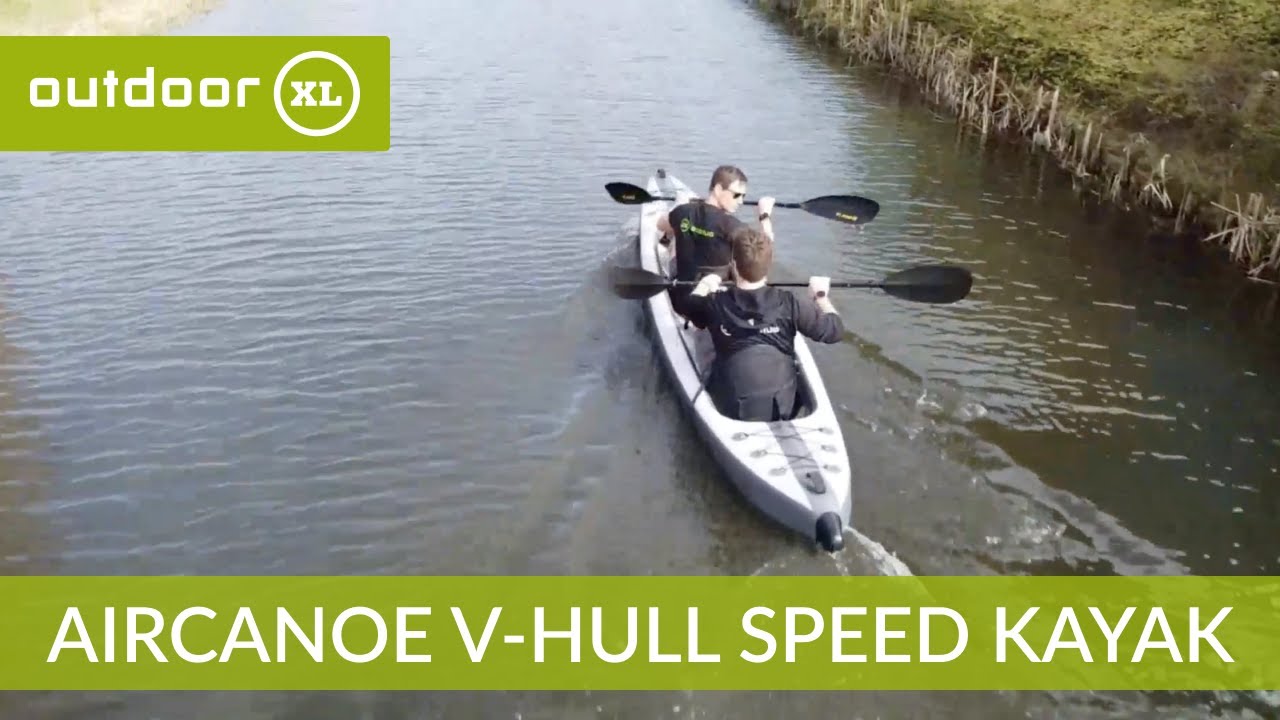 AirCanoe V-Hull Speed Kayak - YouTube