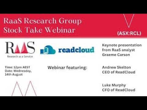 RaaS Research Group Stock Take Webinar - ReadCloud (ASX:RCL) - YouTube