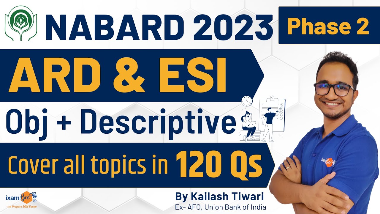 NABARD Phase 2 2023 || ARD & ESI || Objective + Descriptive || Cover ...