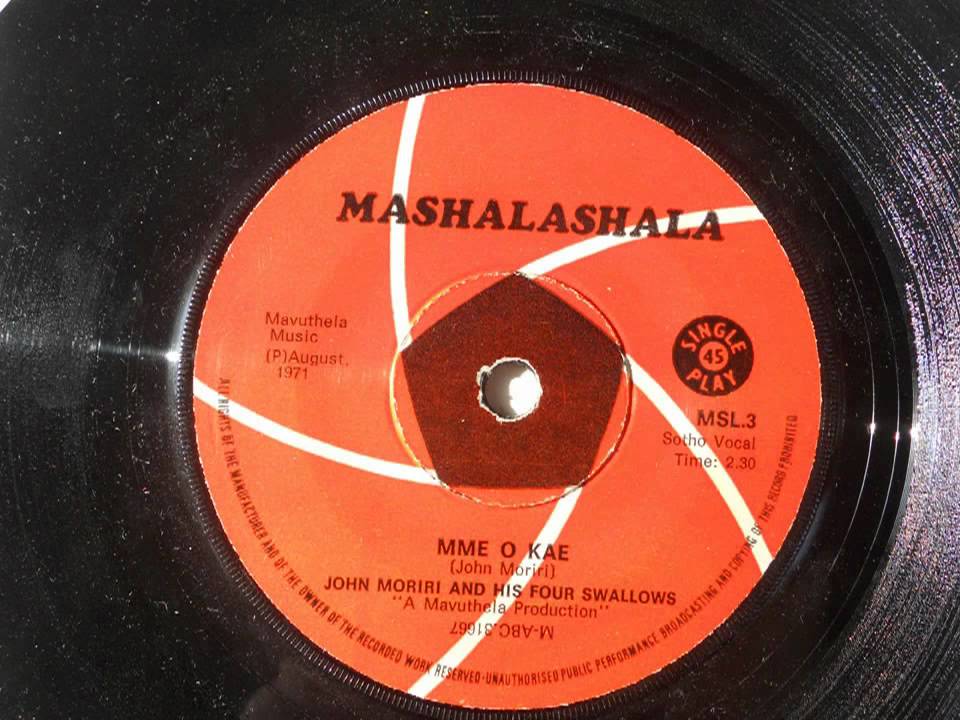 John Moriri & His Four Swallows - Mme O Kae (Sotho Vocal) (Mashalashala ...