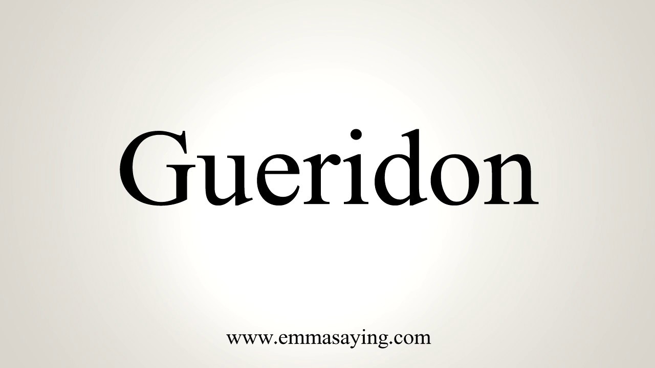 How To Pronounce Gueridon - YouTube
