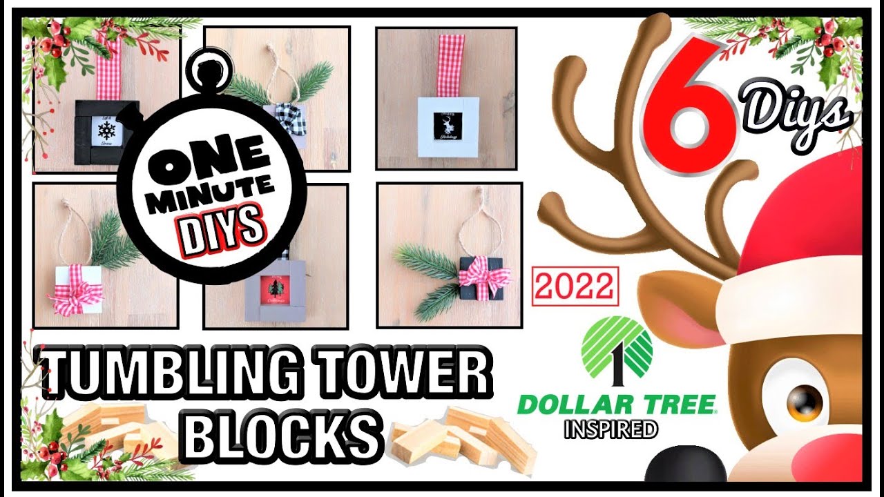 EASY 1 MINUTE CHRISTMAS TUMBLING TOWER BLOCKS ORNAMENTS II CHRISTMAS IN ...