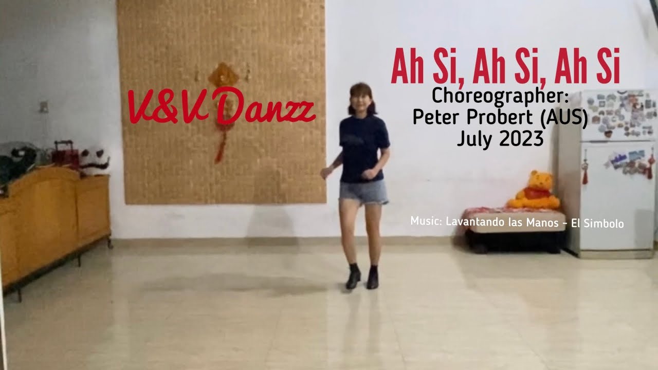 Ah Si, Ah Si, Ah Si - Line Dance (Choreo : Peter Probert) - YouTube