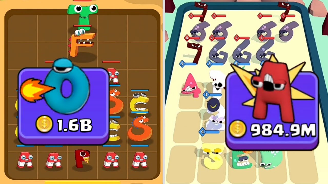 Alphabet Lore + Number Lore | Merge Alphabet: Monster Fusion ...
