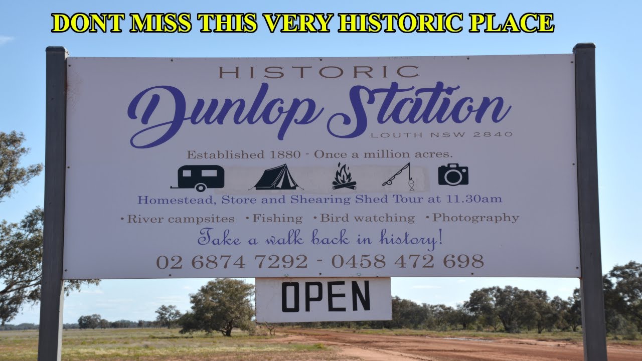 HISTORIC DUNLOP STATION TOUR @ LOUTH NSW in 4K - YouTube