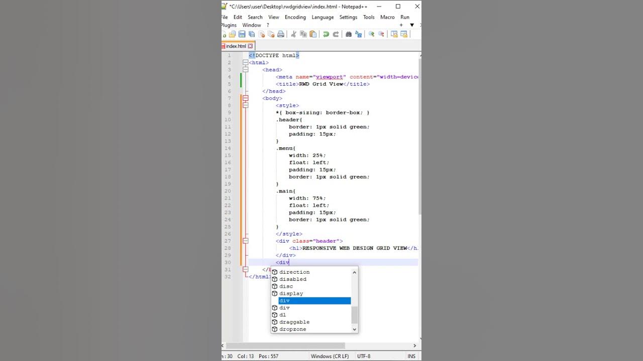 Tutorial Css Rwd Grid View Css Tutorialcss Css Css3 Webdesign Programming Short Shorts