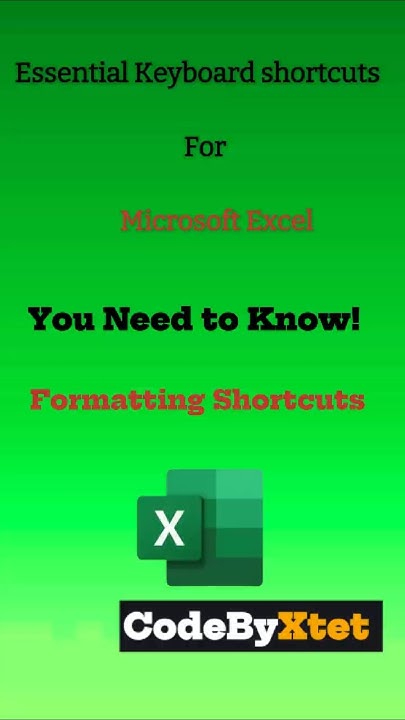 Keyboard Shortcuts for Microsoft Excel | Formatting Shortcuts # ...