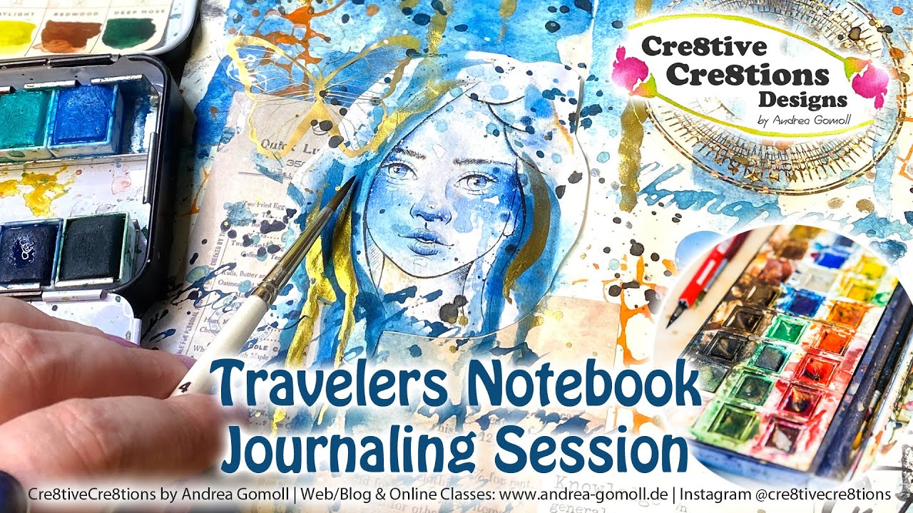 Creative Journal Session - Watercolor Artjournaling in my Travelers ...