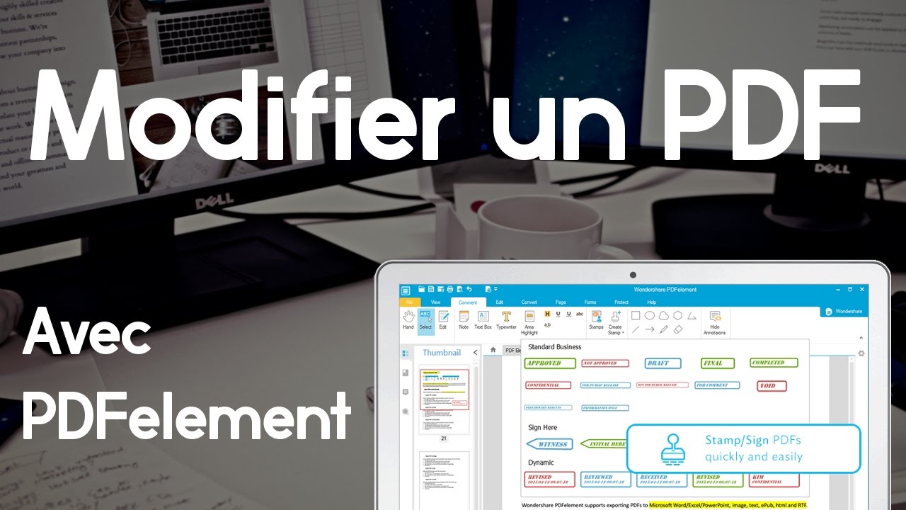 Modifier facilement un document PDF | PDFelement Windows & Mac - YouTube