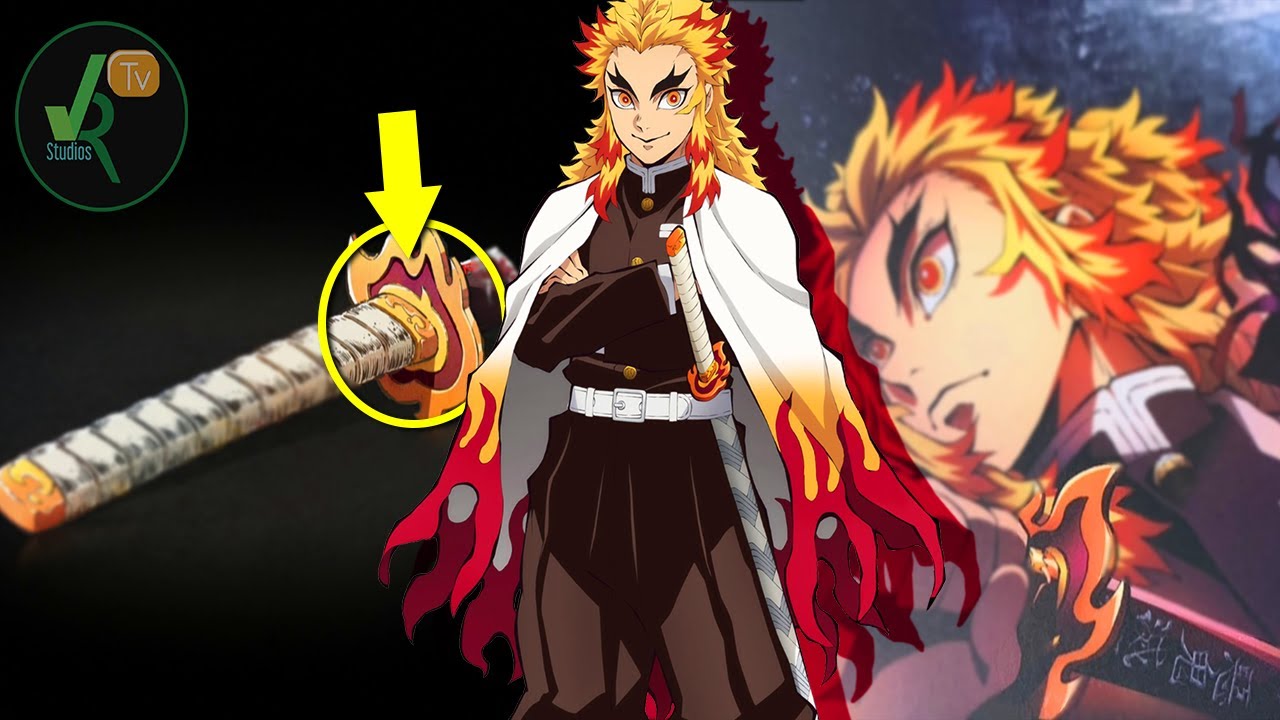 Everything About The Red Nichirin Blade Of Kyojuro Rengoku Demon Slayer ...
