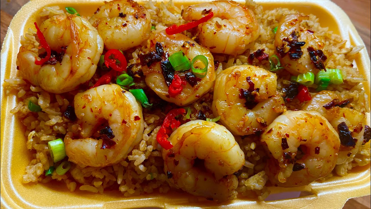 King Prawn Laoganma Fried rice - YouTube