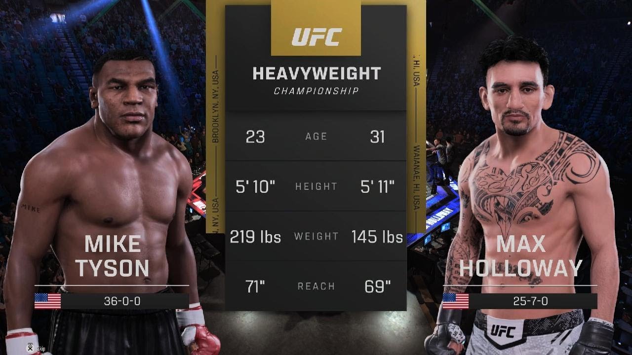 Mike Tyson VS Max Holloway | EA UFC 5 - YouTube