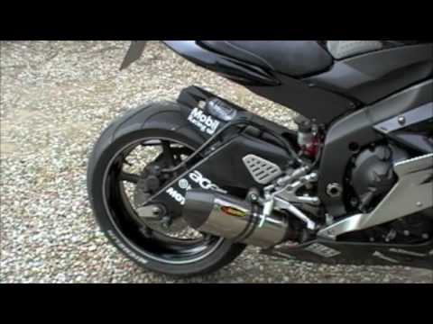 yamaha 2007 r6r Akrapovic Exhaust Comparison. Megaphone vs Hex vs ...