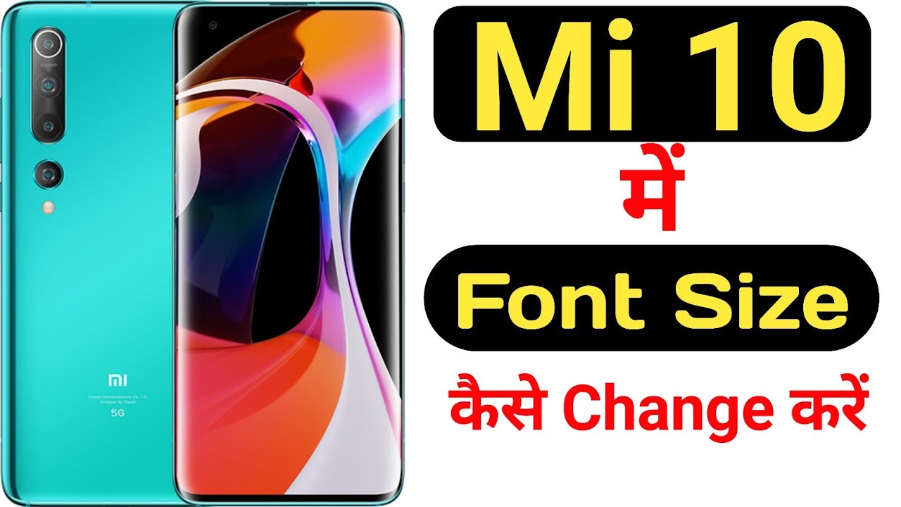 How To Change Font Size In Mi 10 Mi 10 Me Font Size Kaise Change Kare YouTube How To Change Font Size In Mi 10 Mi 10 Me Font Size Kaise Change Kare YouTube