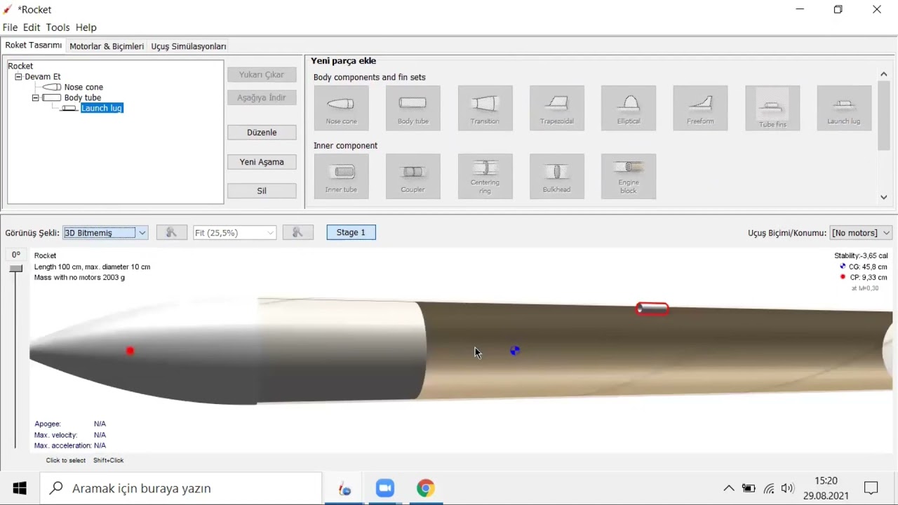 35 Dakikada OpenRocket Temellerini Öğren! (Türkçe OpenRocket Eğitimi ...