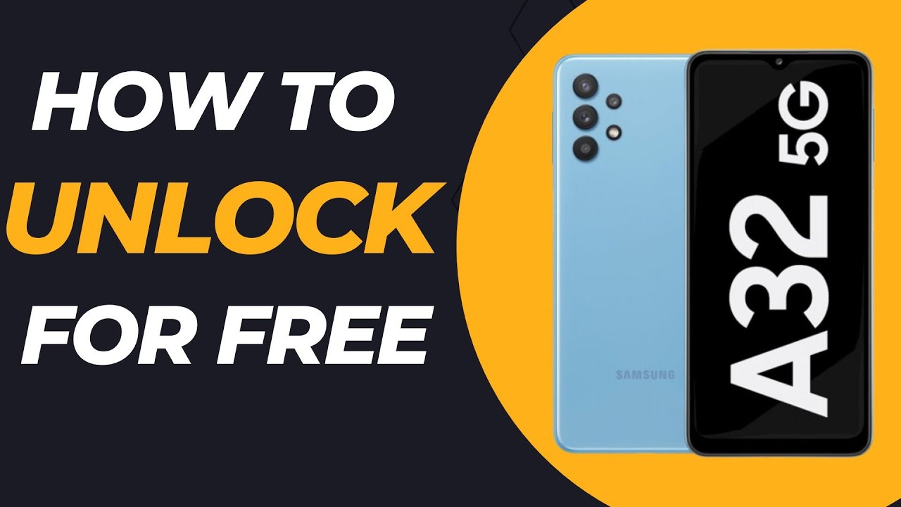 How to unlock Samsung Galaxy A32 SIM unlock - YouTube