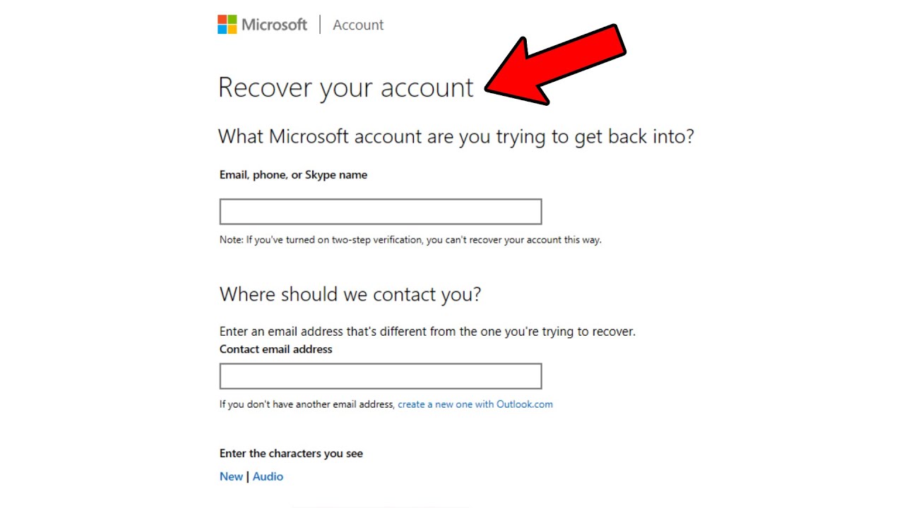 How To Recover Your Microsoft Account - YouTube