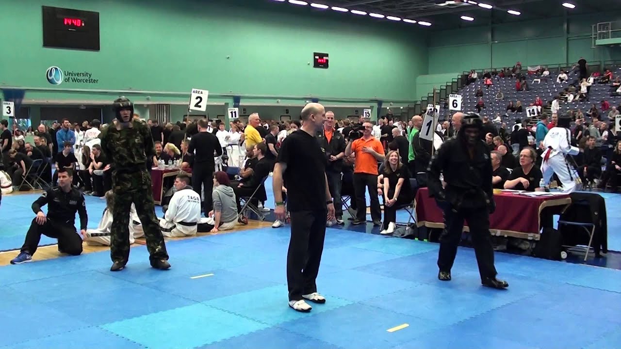 2015 TAGB English Taekwondo Championships Jay Payne vs Timothy Chow ...