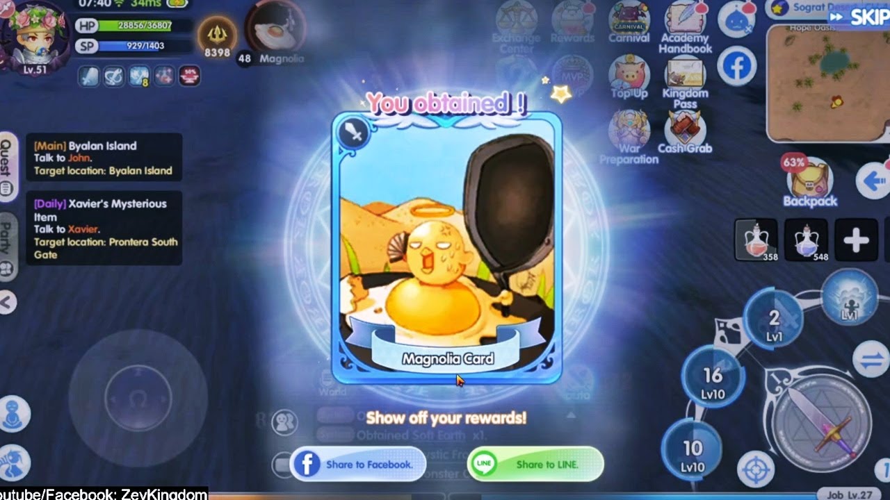 Ragnarok X Next Generation: Found Magnolia Card, Final Crit +6%, ROX ...