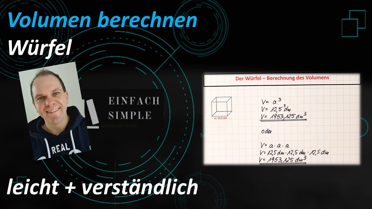 Würfel - Volumen berechnen | Formeln für die Volumenberechnung im ...
