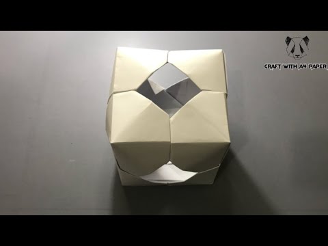 Easy Ways to Make a Cube Box Out of A4 Paper @CraftWithA4Paper - YouTube