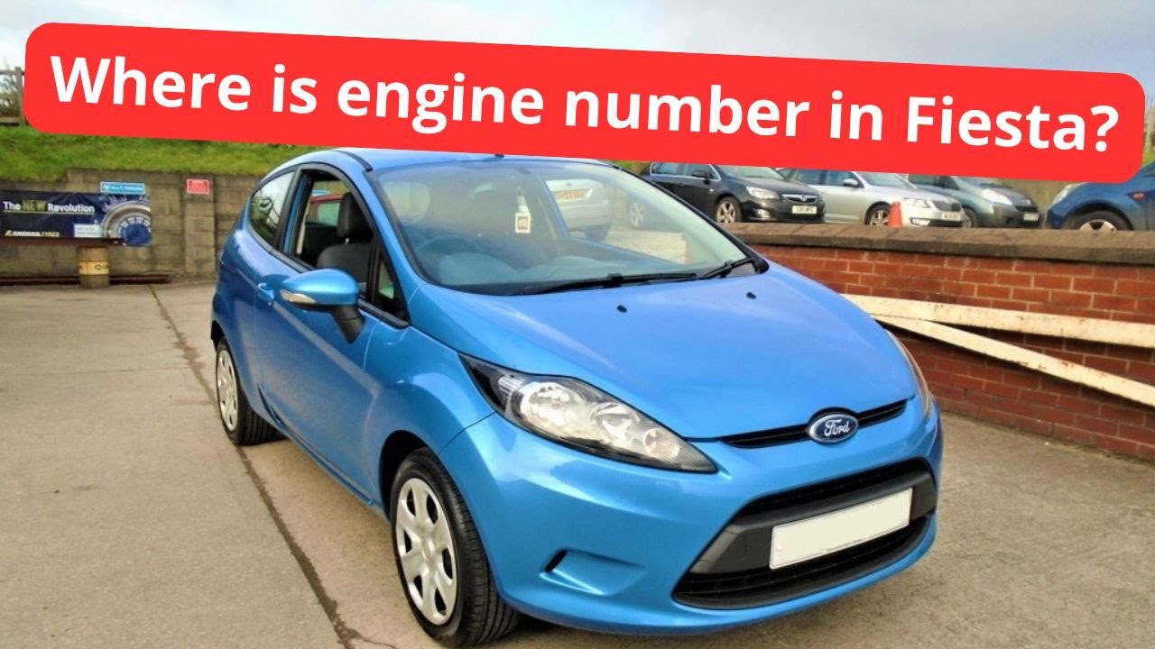 Ford Fiesta MK7 engine number location - YouTube