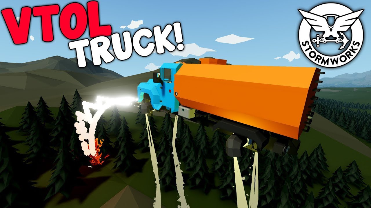 VTOL Water Trucking! - Stormworks Gameplay - ZiL 130 Jet - YouTube