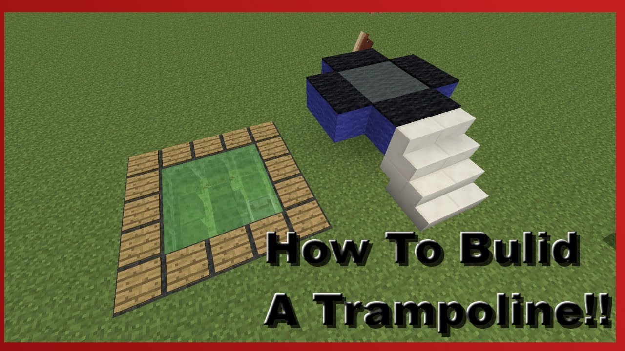 Minecraft-How To Make A Trampoline On Minecraft(Easy) - YouTube