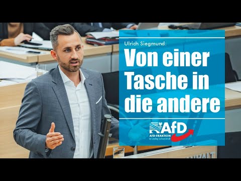 Ulrich Siegmund (AfD): Von einer Tasche in die andere - YouTube