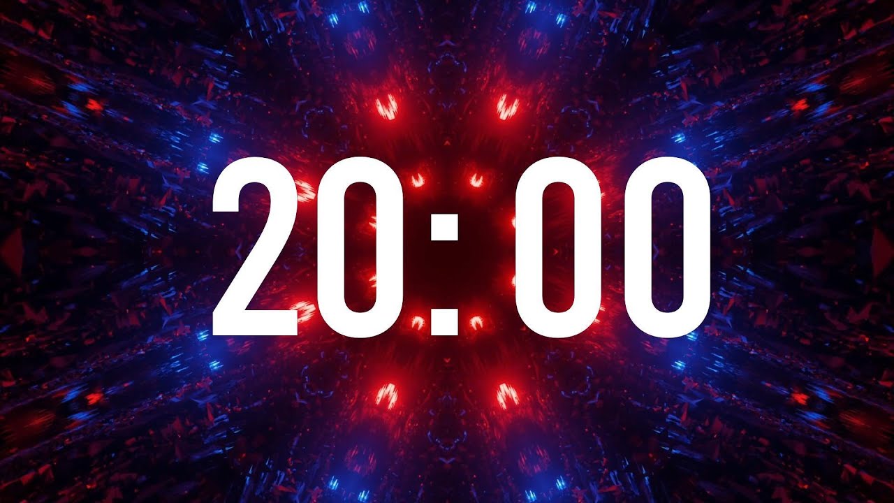20-Minute Timer: Endless Countdown in Dark Cinematic Geometry - YouTube