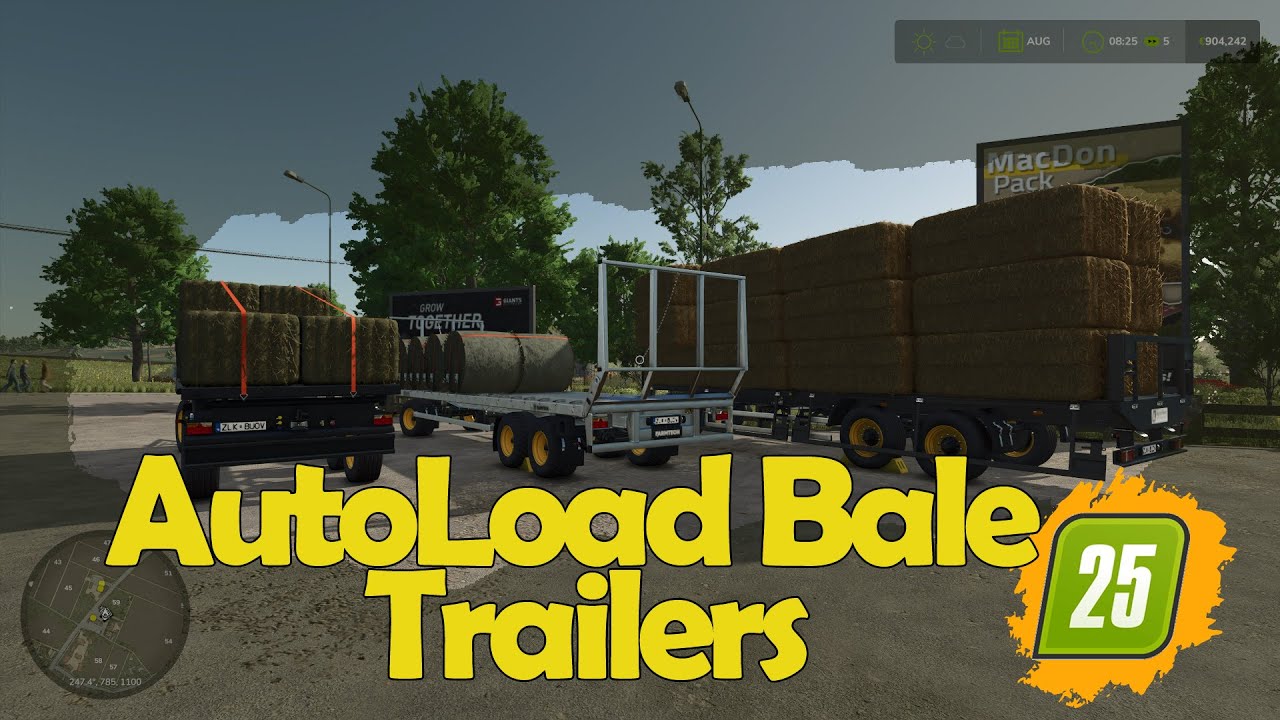 Farming Simulator 25 Autoload Bale Trailer Pack #mod #fs25 - YouTube