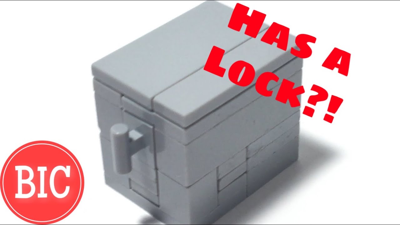 How to build a mini LEGO safe with a LOCK - full tutorial - YouTube
